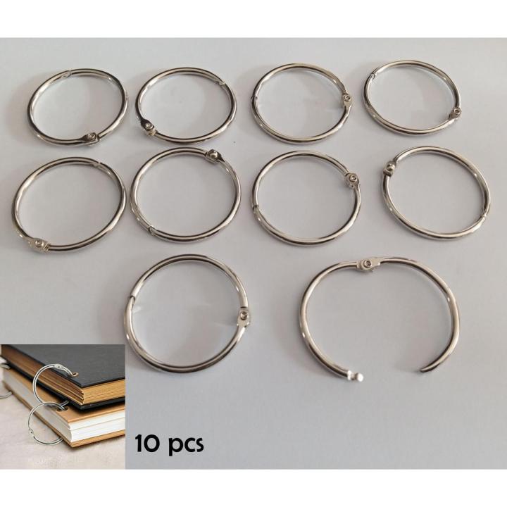 38mm Silver ring / 10 pcs Metal Scrapbook Lock Ring / Book Ring ...