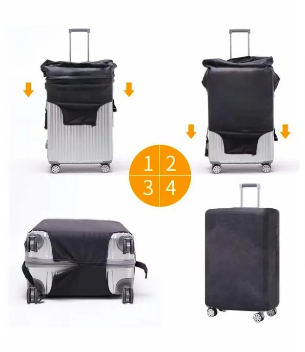 Luggage Cover Dusk Proof Luggage Cover Elastic Suitcase Protector for ...