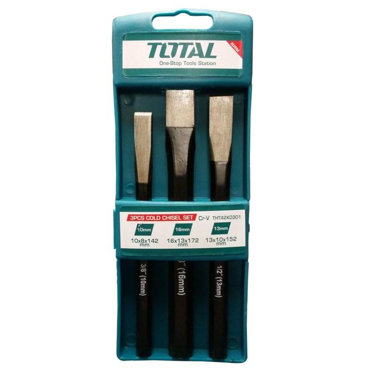 MS - TOTAL (INDUSTRIAL - PRC) - THT42K0301 - 3 PCS COLD CHISEL SET - CR-V | Daraz.pk