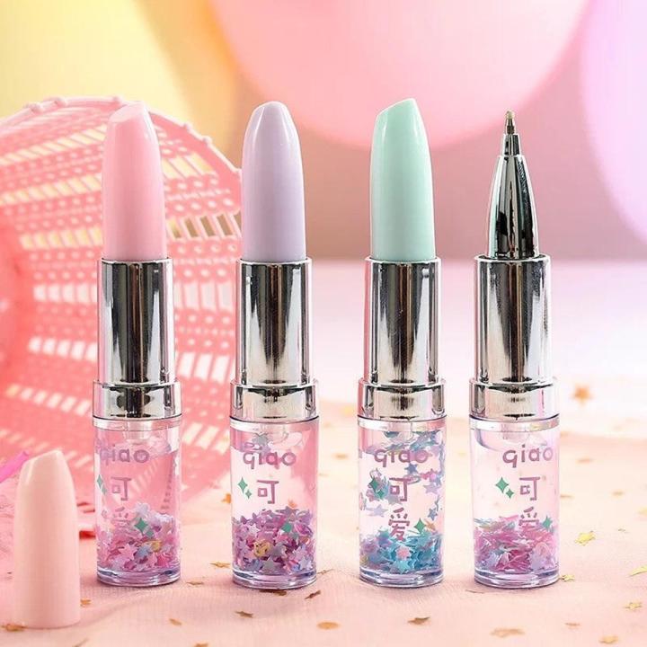 Pack of 04 Different Colors Lipstick Gel Pen Beautiful Design Lipstick ...