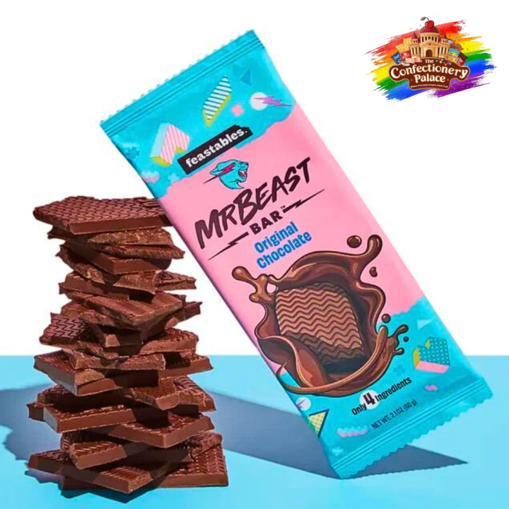 Feastables Mr.Beast Bar Original Chocolate 60g, Imported Premium ...