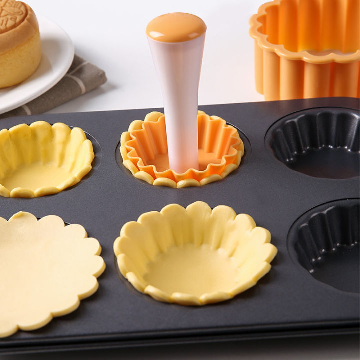 Tart Shells Mold Set Pastry Tamper Plastic Mini Tart Tamper Round ...