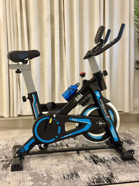Quba Spinning Bike – Easy Indoor Exercise Cycle for Beginners – With ...