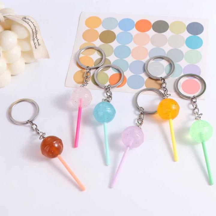Creative 3D Food Lollipop Keychain Jelly-colored Bag Ornaments ...