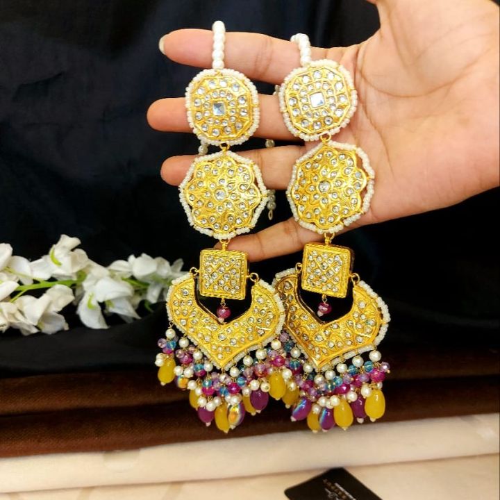 Trending Heavy look Bridal Earrings | Daraz.pk
