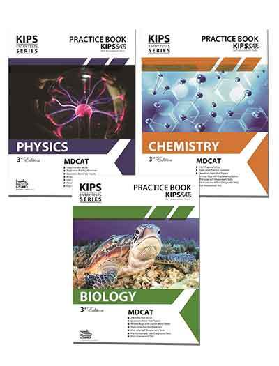 KIPS MDCAT 2024 Practice Books Set 3 Books physics chemistry Biology ...
