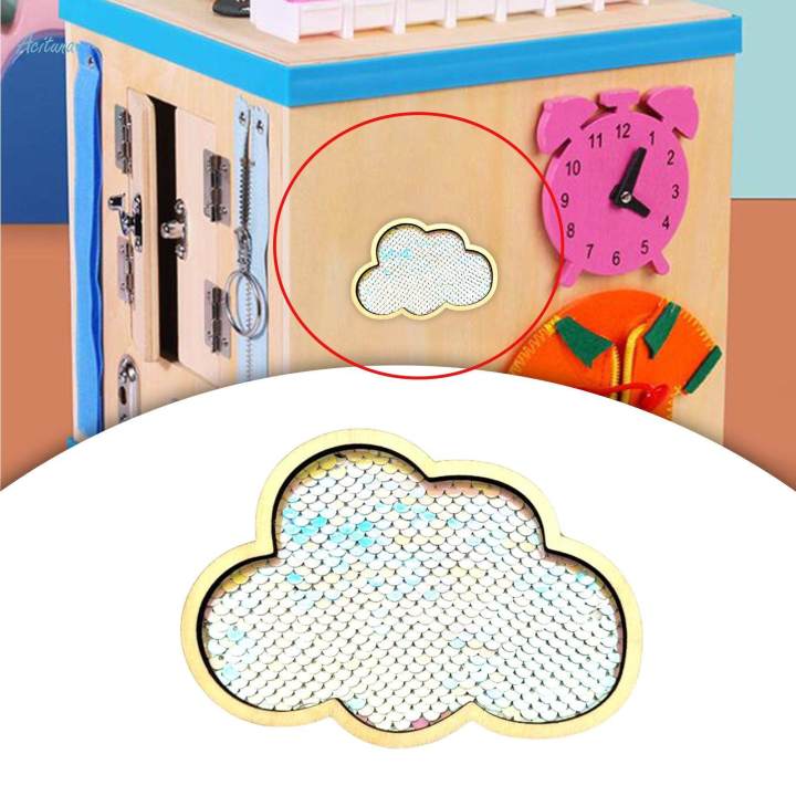 Busy Board Sequins DIY Material Montessori Toy Games Parts Fine Motor ...