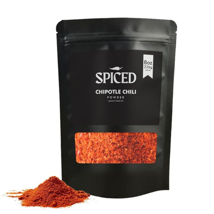 SPICED Chipotle Chili Powder, Bag of Ground Chipotle for Tex-Mex ...