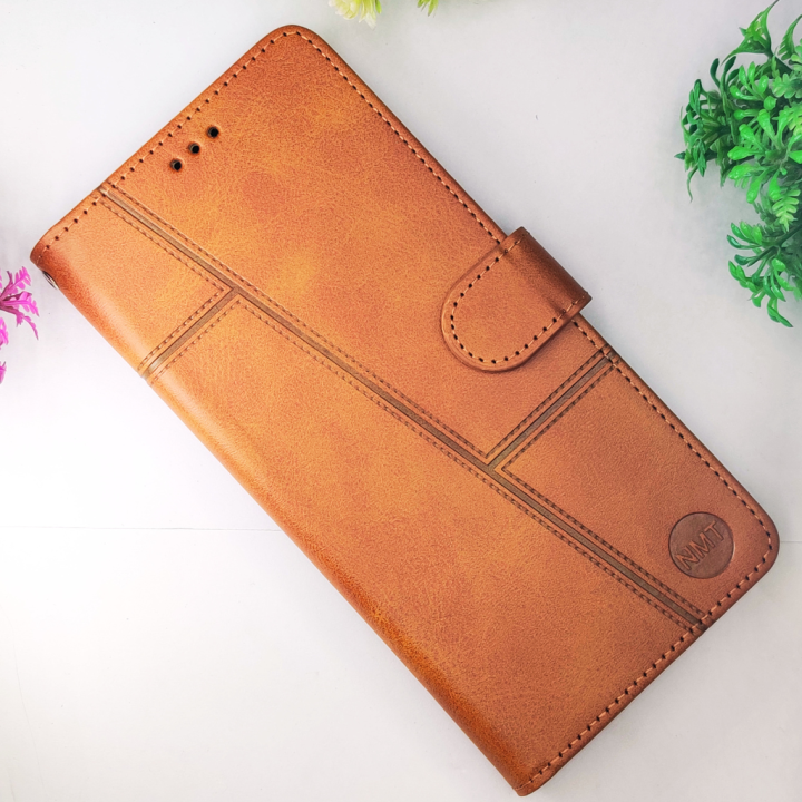 iTel S25 4G NMT Premium Luxuary Leather Book Case (Golden) | Daraz.pk