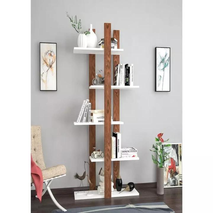 Modern BookShelf Floor 4, Colors 3 Living Room Wood Wall Book Holder ...