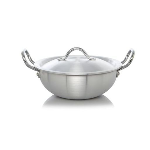 Silver Karahi With Silver lid (Almonium) ( Metal polish) cooking ...