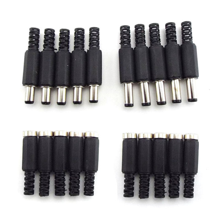 DC female male Power supply Plug Connectors 5.5mm x 2.1mm 5.5x2.5mm ...