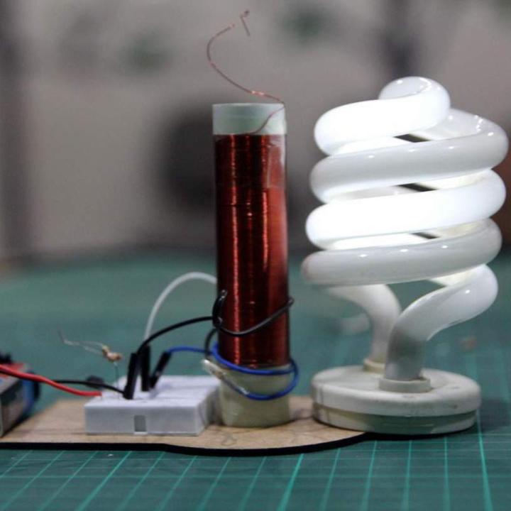 DIY Tesla Coil Kit, Mini Tesla Tower. WIRELESS TRANSMISSION | Daraz.pk