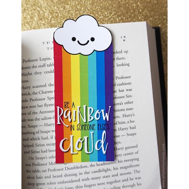 Rainbow Clouds Bookmarks Pack of 4 Book Marks | Daraz.pk