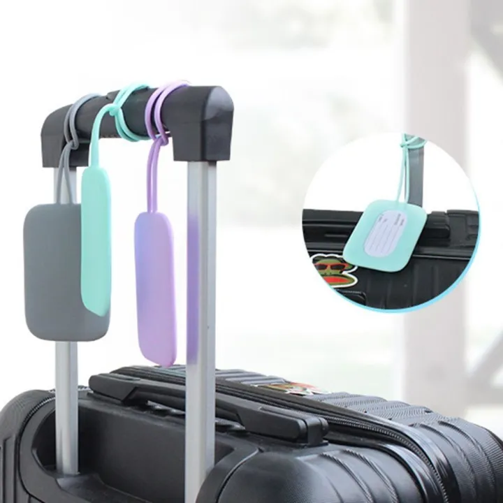Universal Silicone Luggage Tag Anti-lost Soft Suitcase Identifier Tag ...