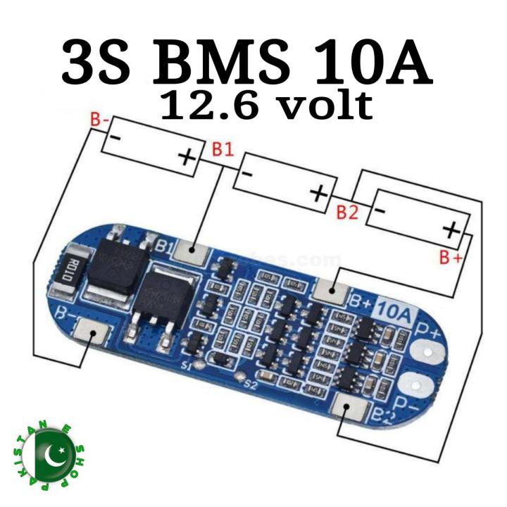 3s BMS 10A 12v bms 3s 12v 3s bms 3s 12v bms 3s 12v battery pack 3S BMS ...