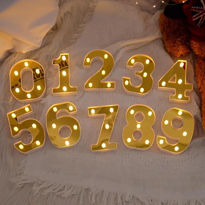 6 inch Light up Letters LED Lights Alphabet Number Night Lights Sign ...