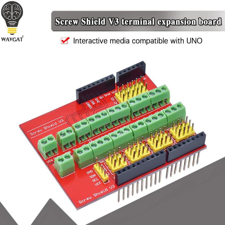 Screw Shield V1 terminal V3 expansion board is compatible UNO R3 Interactive Media Moudle for ...