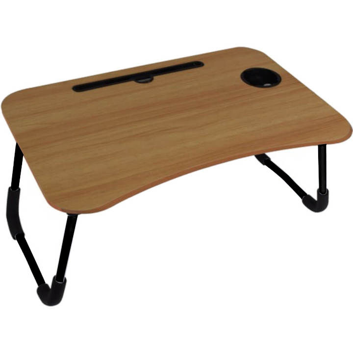 New Wood Portable Laptop Table Foldable Dormitory Bed Laptop Desk Book ...
