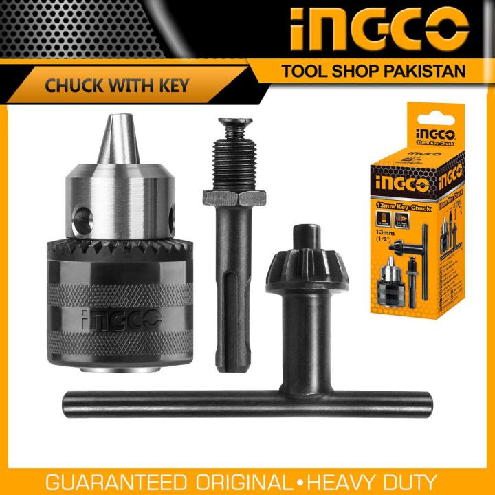 Ingco 13mm Drill Key Chuck With Adaptor - AE | Daraz.pk