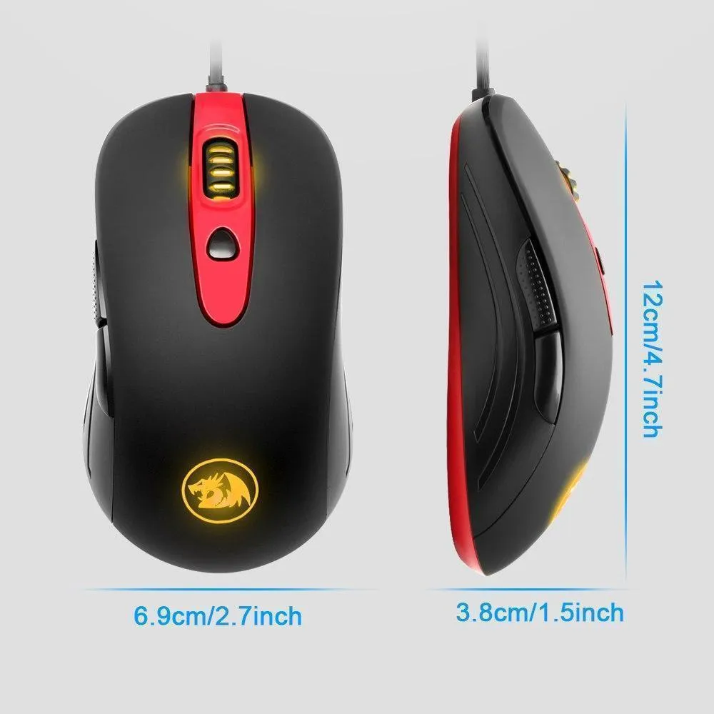 Redragon M703 Gerberus 7200DPI High Performance Wired Gaming Mouse ...
