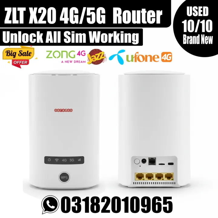 ZLT X20 Internet 4G/5G router | Daraz.pk