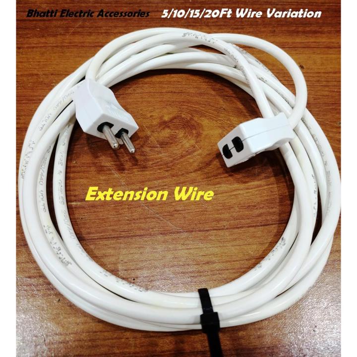 Flexible Extension Cable with 2-Pin Male Female Electric Plug and ...
