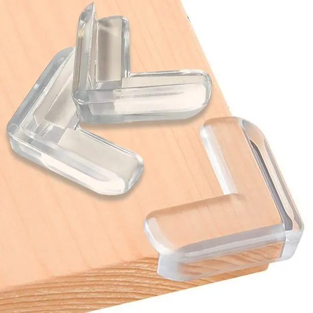 4 PCS L Shape Silicone Table Corner Protector for Kids Safety Table ...