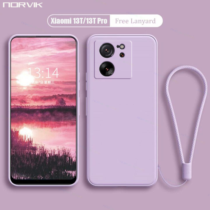 NORVIK for Xiaomi 13T / 13T Pro Phone Case Lens Protection Casing Solid ...
