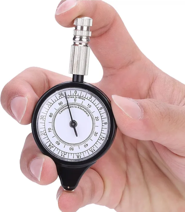 Mini Map Distance Measuring Tool – Metal Wheel Scale Odometer for ...