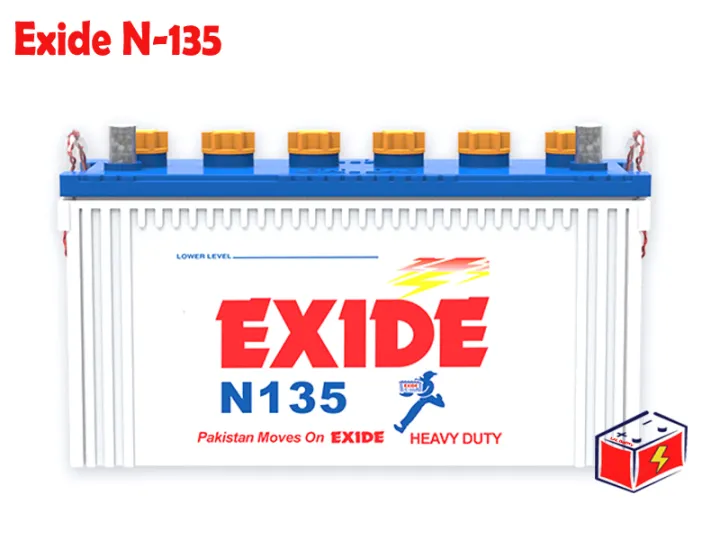 Exide Battery N135 - 12 Volt - 17 Plates 100AH/ Deep Cycle Heavy Duty ...