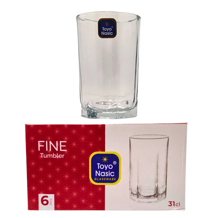 Toyo Nasic 6-Pc 310 ml Fine Glass Set For Water & Cold-Drink – Easy ...