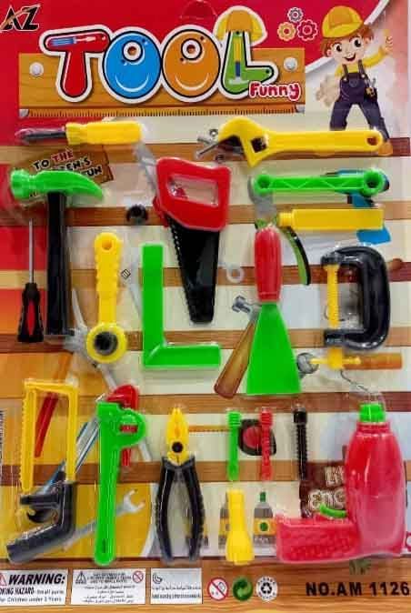 plastic Construction Tools19 PCS Super Toy Tool Kit Set Toys for Kids ...