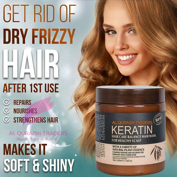 Keratin Hair Mask - Professional Treatment for Hair Repair Nourishment ...