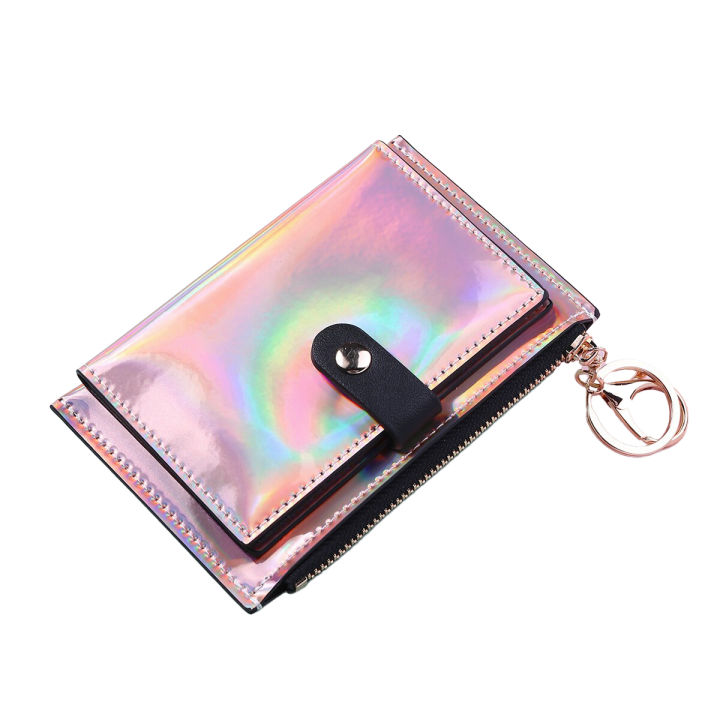 Women Wallets Fashion Keychain Zipper Coin Purse Mini Small Money Bag ...