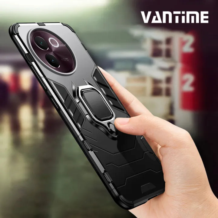 Vantime for Vivo V30e 5G Case Hard Shockproof Stand Holder Cover | Daraz.pk