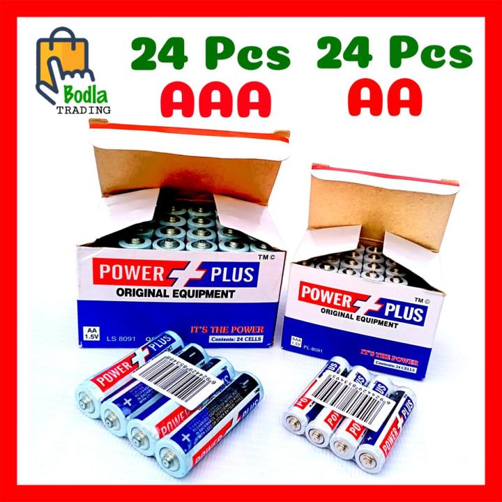 Original Power Plus Heavy Duty Cell AA & AAA Size (Regular) - (24+24 ...