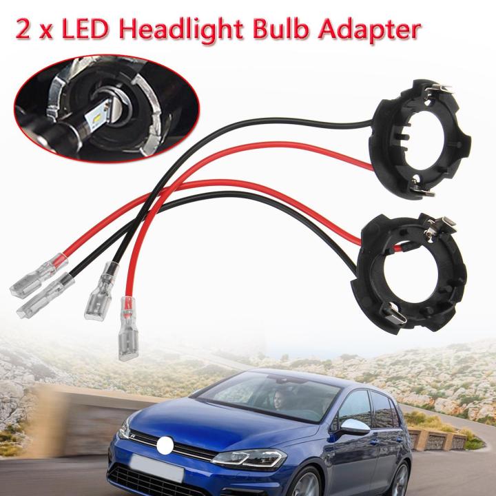 Good New Accessories 2x LED Headlight Bulb Adapter Retainer Holder For ...