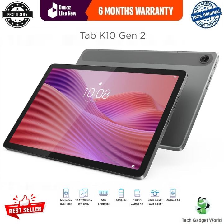 Lenovo Tab K10 Gen 2 | 8GB RAM | 128GBGB Storage | MediaTek Helio G85 ...