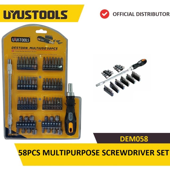 UYUSTOOLS DEM058 58PCS MULTIPURPOSE SCREWDRIVER SET | Daraz.pk