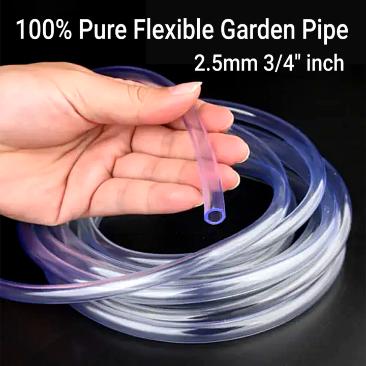 20 Feet Garden Pipe Water Pipe Full Pure Quality Flexible PVC Pipe 2 ...