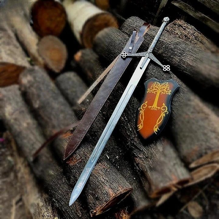 Scottish Claymore Sword with Wall Stand and Leather Sheath | Daraz.pk