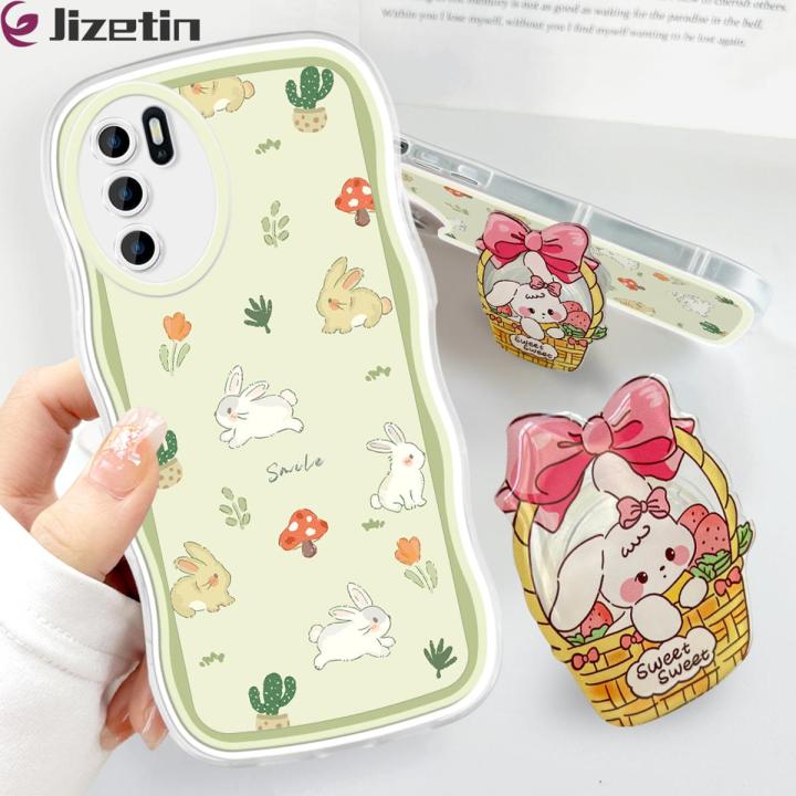 Jizetin for OPPO A16 / A16S Back Cover + Free Pop Socket Flower Basket ...