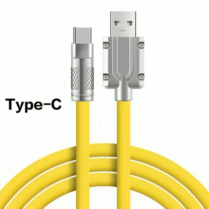 120W Power USB-A to Type-C or Mirco-USB Liquid Silicone Ultra Soft USB ...