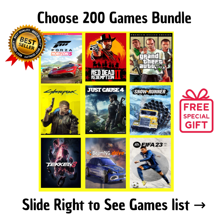 Bundle of 200 PC Games - QR. Code Included with Home Delivery + SPECIAL ...