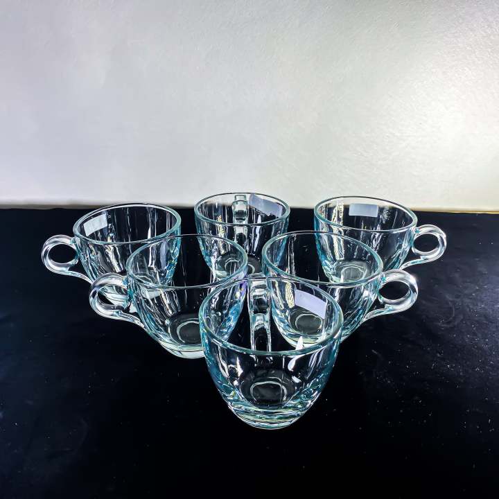 6 pieces glass cups for coffee, tea, kahva 190ML | Daraz.pk