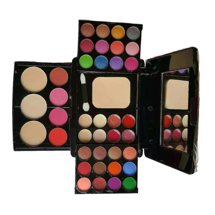 38 Colors Pro Eye Shade Kit with 5 blush on, base foundation and ...