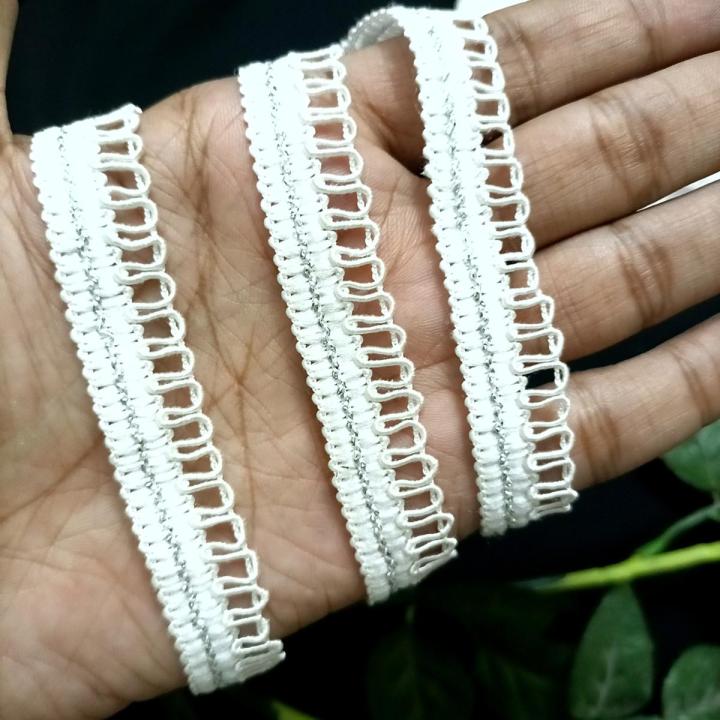 beautiful high quality loop lace for your dress / loop lace in white ...