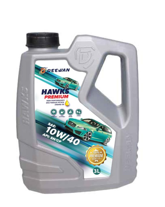 Deewan Hawks Premium SAE 10W40 API SN / CF - 3L | Daraz.pk