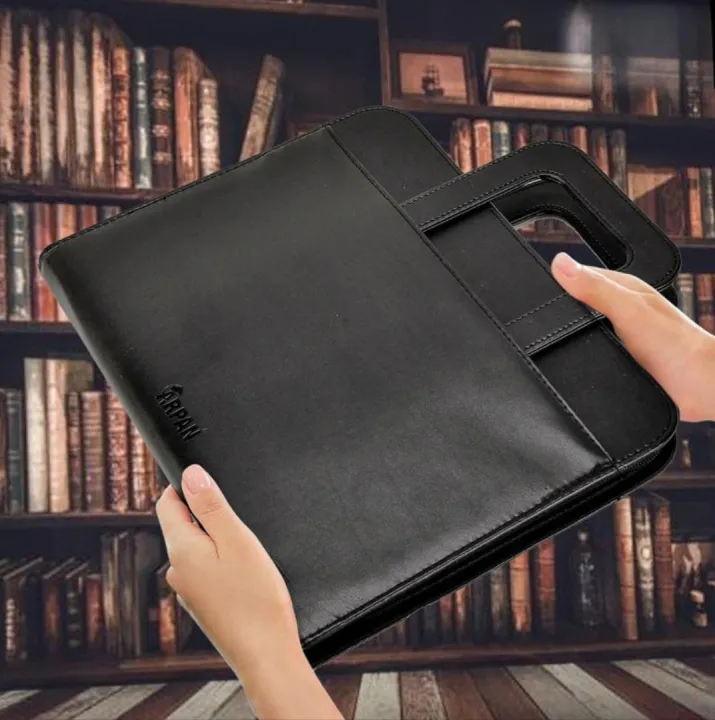 Leather File Folder and Organizer / A4 Size Portfolio Bag / Durable ...